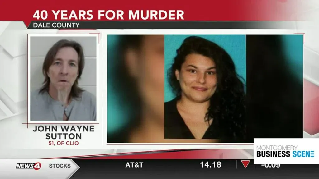 John Wayne Sutton was sentenced to 40 years in prison for the murder of ...